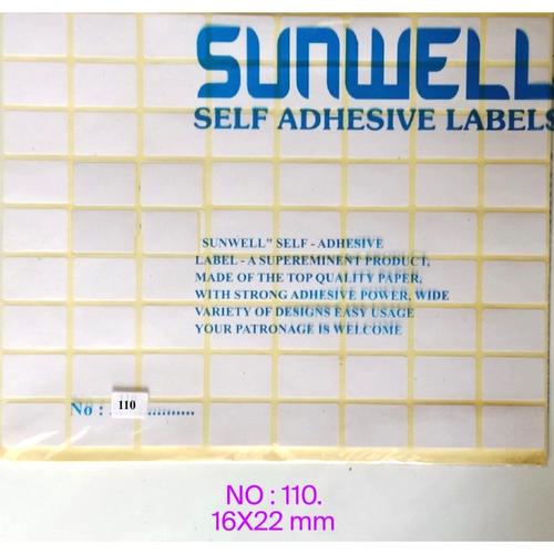 Jual STIKER LABEL NAMA /LABEL HARGA / SUNWELL /KOJICO NO : 103/110/111 ...