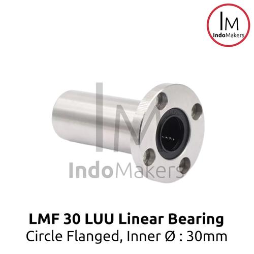 Jual LMF30LUU / LMF 30 LUU Longer Linear Motion Round Flange Bearing ...
