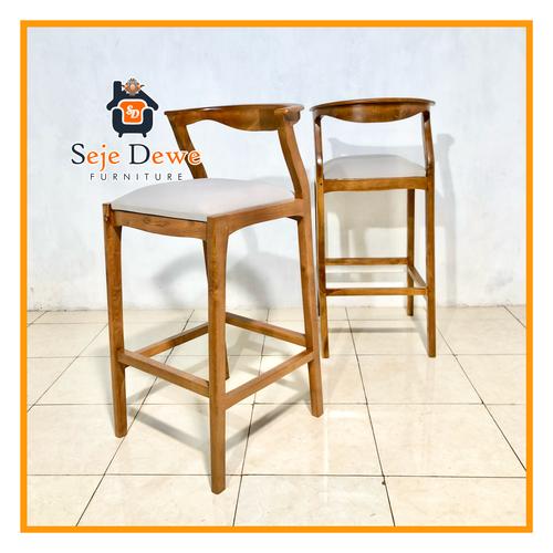 Jual kursi bar kayu minimalis cafe jati, Kursi Bar cafe, kusi tinggi ...