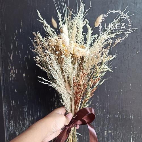 Jual Hand Bouquet Dried Flower Buket Bunga Kering Prewed Wedding Bridal ...