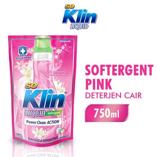Jual SO KLIN LIQUID SOFTERGENT POWER CLEAN ACTION 750 ML - SOKLIN LIQUID - Jakarta Barat - Beli ...