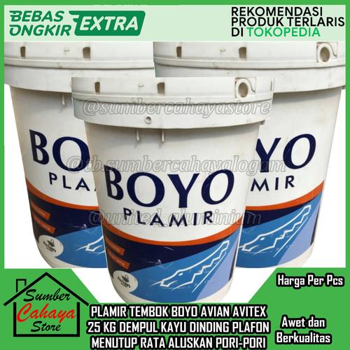 Jual PLAMIR PLAMUR DEMPUL TEMBOK BOYO AVIAN 25 KG Interior Plafon ...