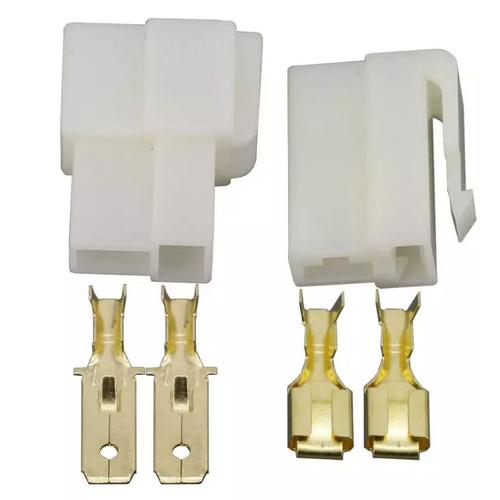 Jual 1set Big Car Socket 2p 6.3mm kabel soket motor mobil Skun Besar 2 ...