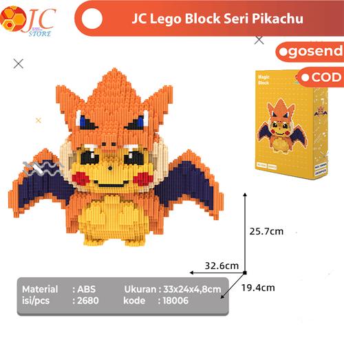Jual JC Lego Block Seri Pikachu 18005 - 08 Bricks Education Nano Block ...