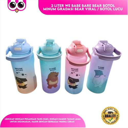 Jual 2LITER WE BABE BARE BEAR BOTOL MINUM GRADASI BEAR VIRAL / BOTOL ...