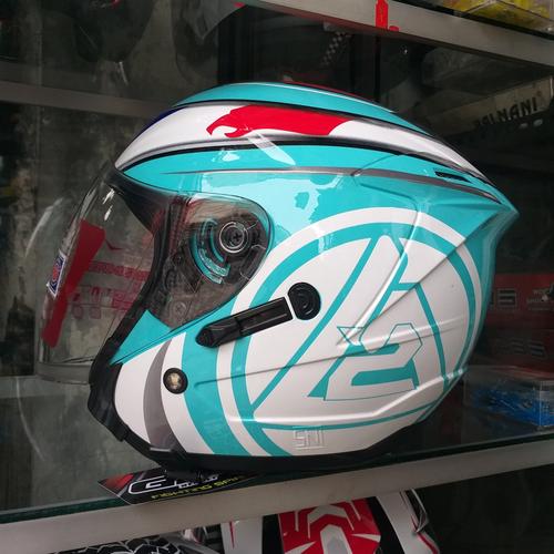 Jual HELM G2 OPTIMAX DOUBLE VISOR BLUE AQUA - Jakarta Timur ...