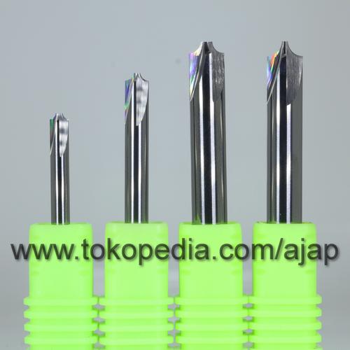 Jual END MILL CHAMFER RADIUS 4F 4 Flute 3DV mata router arc radius bit cnc - 3.175 * R1 - Kota ...