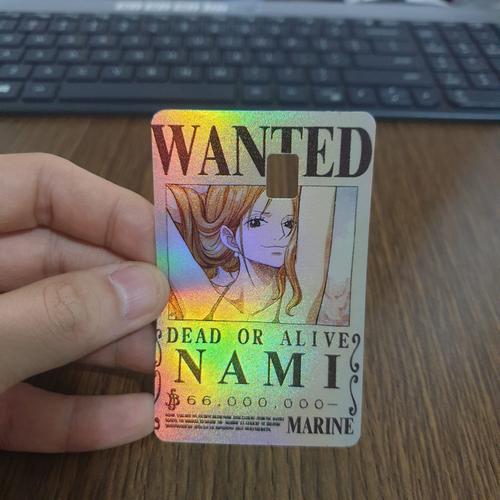 Jual Sticker Skin ATM Hologram CH0022 - One Piece - Bounty Nami - No ...