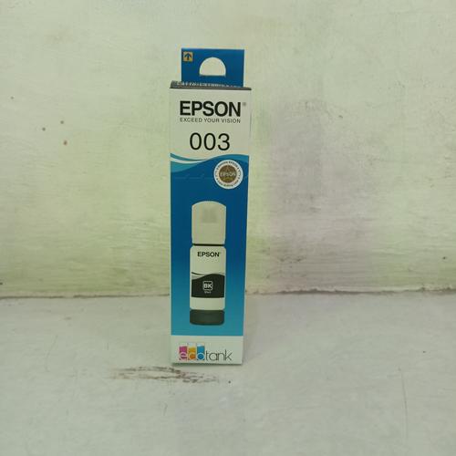 Jual Tinta Printer 003 Black Original For L3110, L13150, L1110, L3100 ...