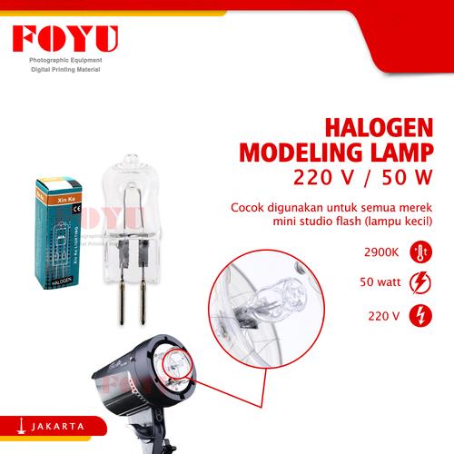 Jual Halogen Modeling Lamp 50W Lampu Model Kuning Mini Studio Flash ...