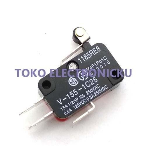 Jual V-155-1C25 V 155 1C25 V1551C25 Micro Limit Switch Short Roller ...