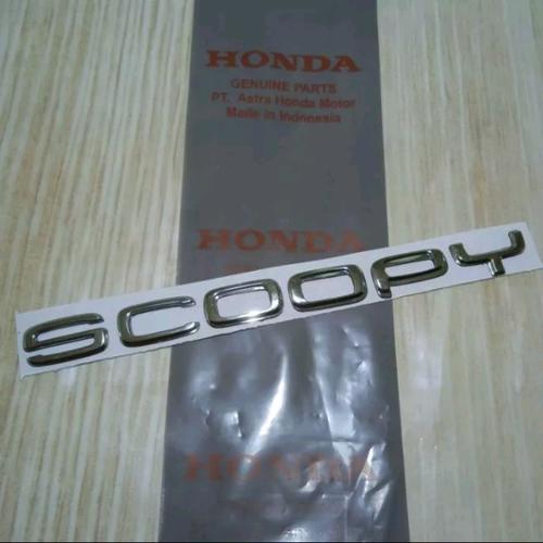 Jual stiker body Scoopy emblem Scoopy k2f 2021 model Crom silver ...