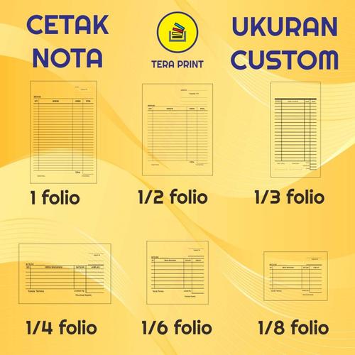Jual Cetak Kwitansi / Bon / Nota 3 Rangkap Warna Full Color - Sobek ...