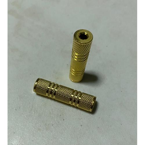 Jual KUBS Audio AUX 3.5 mm connector Gold Plated Female to Female ...