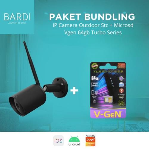 Jual BARDI Smart outdoor STC IP Camera CCTV Wifi + Memori V-Gen 64 GB ...