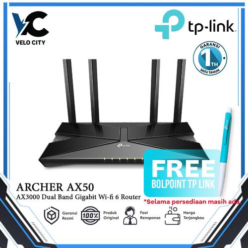 Jual TP-LINK Archer AX50 AX3000 Dual Band Gigabit Wi-Fi 6 Router - Kota ...