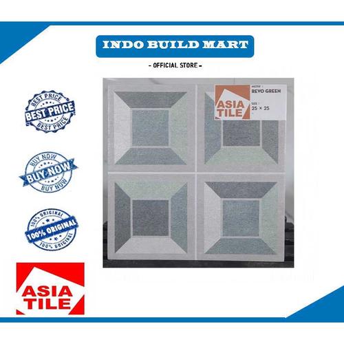 Jual Keramik Lantai Asia Tile REVO Series 25x25 cm Kw1 - GREEN ...