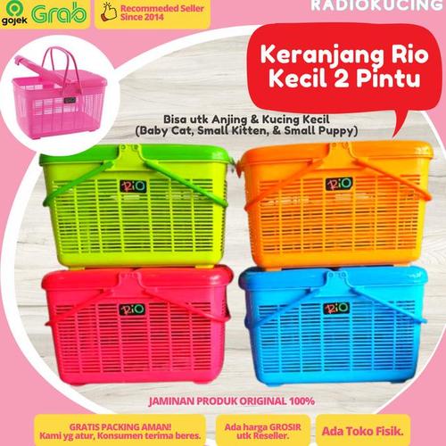 Jual Keranjang Rio Kecil 2 Pintu Tas Hewan Pet Cargo Anak Kucing Anjing ...
