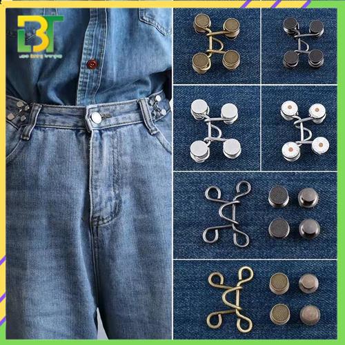 Promo LBT Kancing Jeans Logam Adjustable Kait Pengecil Lingkar Pinggang ...
