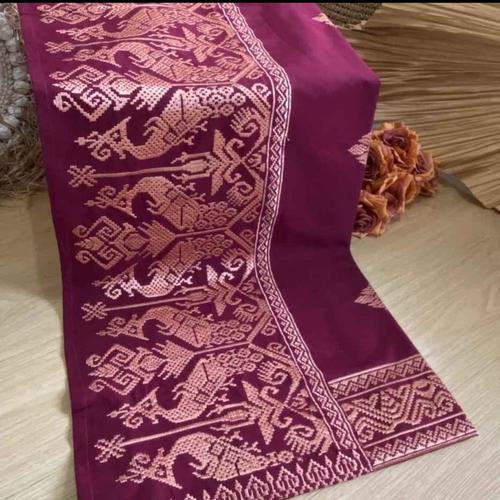 Jual Kain kamen bawahan pakaian adat bali laksmi busana - Ungu, rok ...