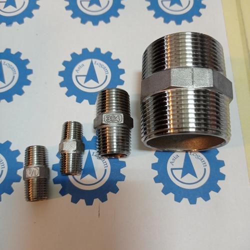 Jual double nepel stainless ss 304 fitting drat luar dobel nepple stenlis - 1" inch - Jakarta ...