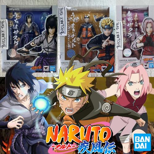 Jual SHF Naruto Uzumaki + Sasuke Uchiha + Sakura Haruno Team 7 Bandai ...