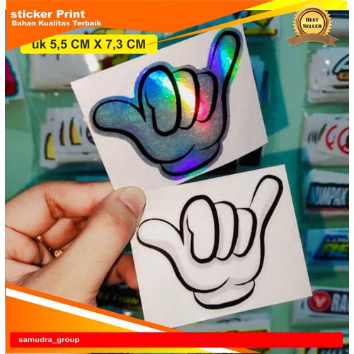 Jual Stiker cutting shaka hand variasi body motor - Putih - Kab ...