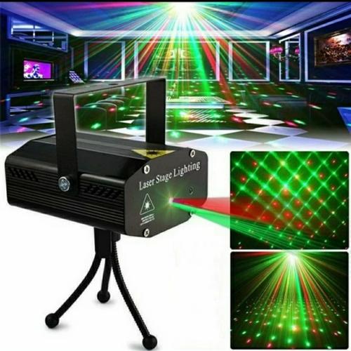 Jual Laser mini Stage Lighting Sensor Musik Lampu Disco / Panggung ...