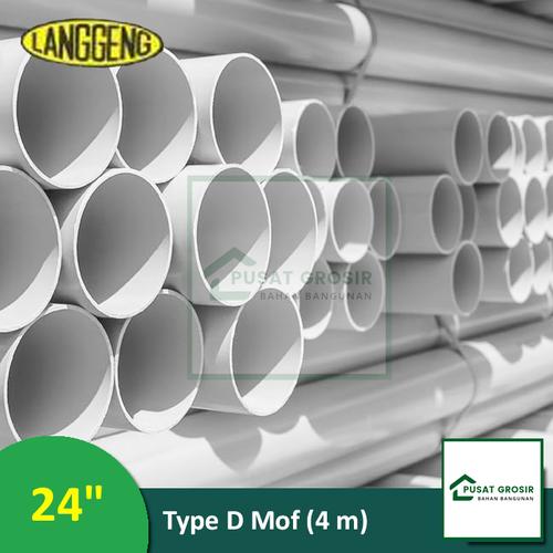 Jual Pipa PVC 24" D Mof Merek Langgeng 24inch D Mof Per Batang (4m ...