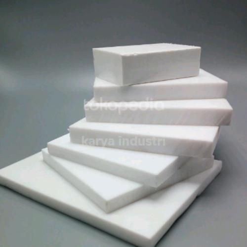 Jual teflon sheet / ptfe lembaran tebal 50mm 105mm x 100mm - Jakarta Barat - karya industri ...