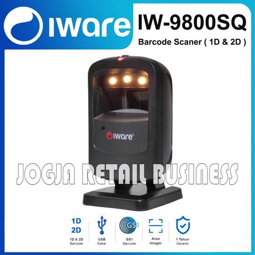 Jual 2D IWARE IW 9800SQ OMNI SCANNER BARCODE AREA IMAGER (QR CODE ...