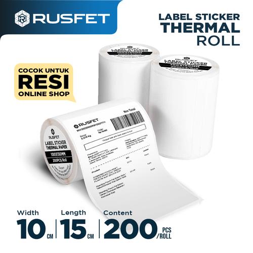 Jual Stiker Thermal Label Barcode 100 x 150mm Label Resi Thermal - 100 ...
