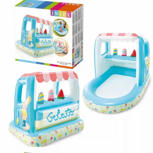 Jual intex 48672 ice cream stand inflatable playhouse and pool ...