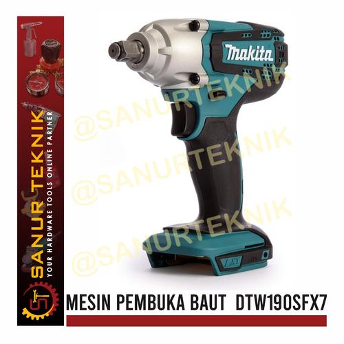 Jual MAKITA DTW190SFX7 DTW 190 CORDLESS IMPACT WRENCH / Mesin Pembuka ...