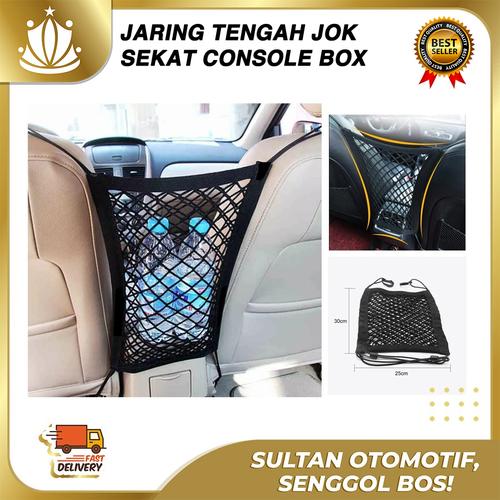 Promo Jaring Tengah Jok Mobil Sekat Console Box Seat Organizer ...