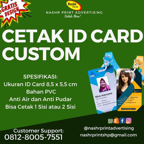 Jual CETAK ID CARD SATUAN | CETAK ID CARD CUSTOM | CETAK ID CARD PVC ...
