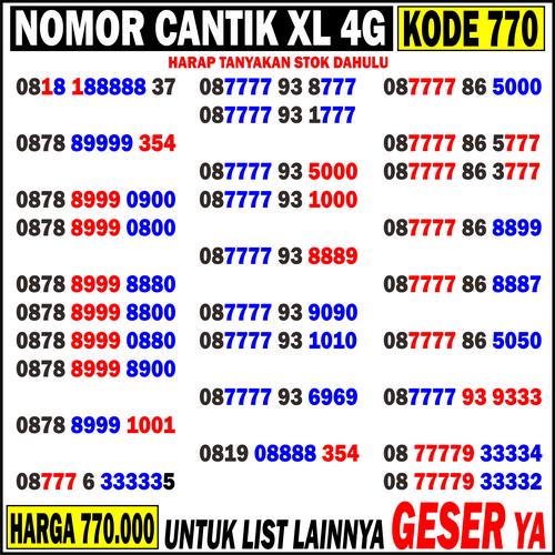 Jual OBRAL 150.1 Nomor Cantik XL TRIPLE ABAB AABB - Nomer Cantik XL ...
