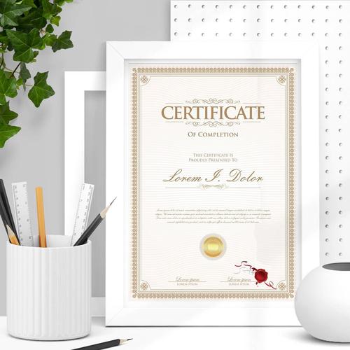 Jual BINGKAI SERTIFIKAT A4 PIAGAM 21X30 MOTIF MINIMALIS WARNA HITAM ...