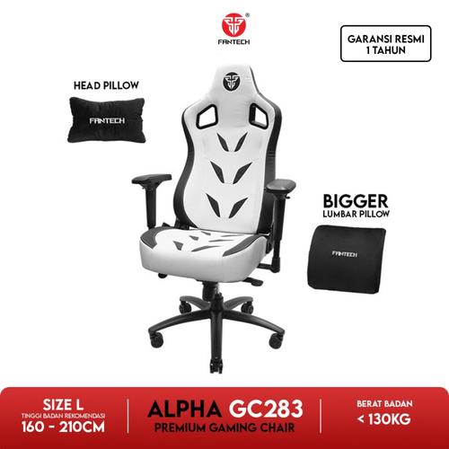 Promo FANTECH KURSI GAMING ALPHA GC283 PREMIUM GAMING CHAIR - WHITE ...