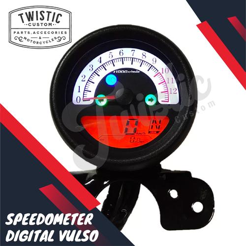 Jual Speedometer Digital Bulat Vulso Motor Custom Universal Bober ...
