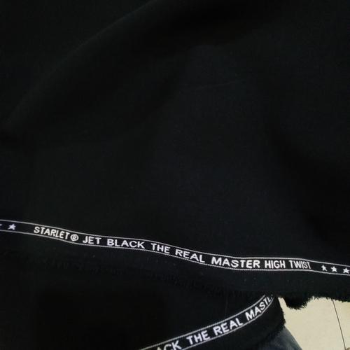 Jual kain jet black /super black super.semi Woll L.58'' - Hitam ...