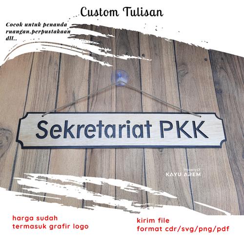 Jual Custom Tulisan Kayu Hiasan / backdrop ukir logo penanda ruangan ...