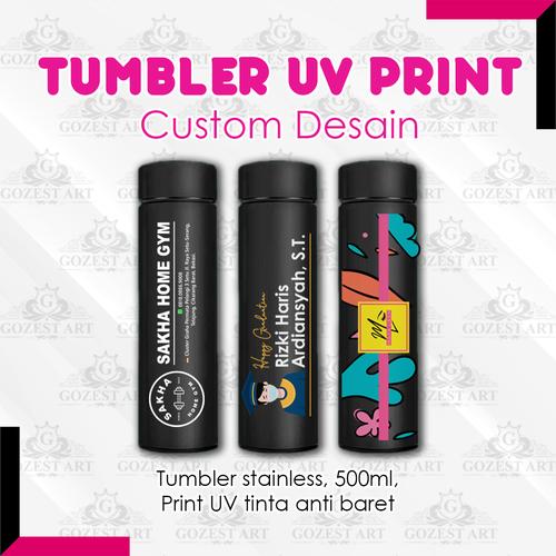 Jual Tumbler UV print custom desain thermos printing nama stainless ...