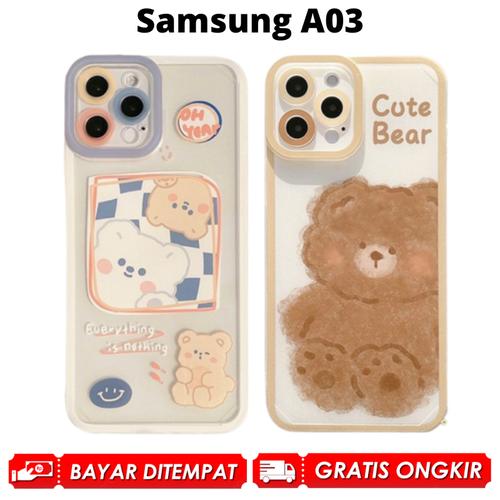 Jual Case Samsung A03 Casing Softcase Custom Motif Cute Bear Oh Yeah ...