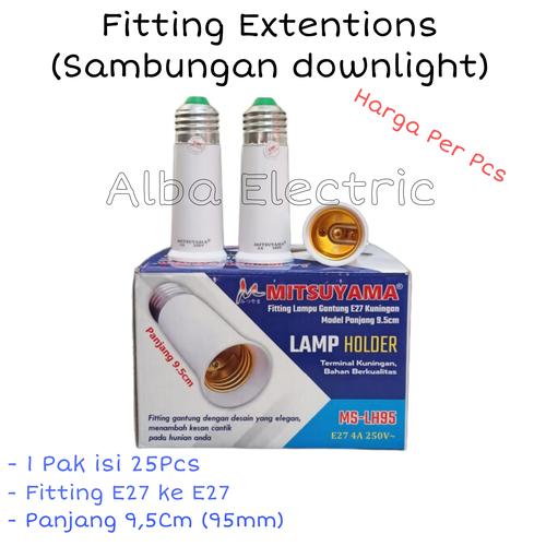 Jual Fitting Sambungan Lampu Downlight / Sambung Fitting Extension E27 ...