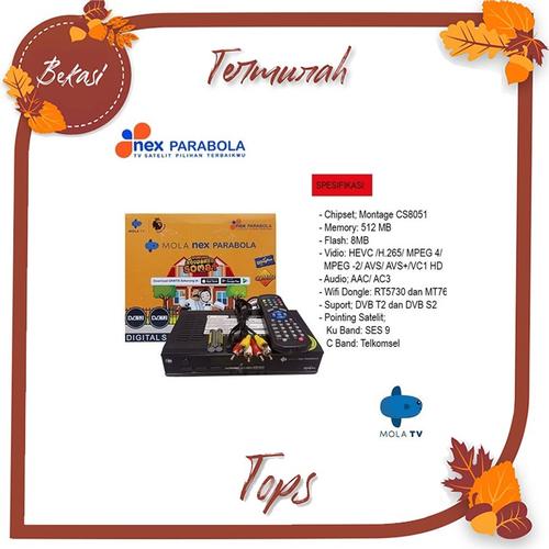 Jual Receiver Parabola & STB Nex Mola Parabola Combo Garansi Resmi TOPS ...