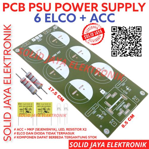 Jual PCB PSU 6 ELCO CAPASITOR KAPASITOR ELKO POWER SUPLY SUPPLY REGULATOR - PCB SAJA - Kota ...