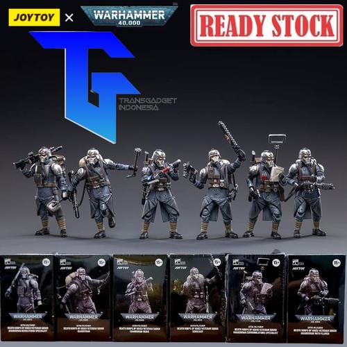 Jual JOYTOY Warhammer 40K Death Korps Of Krieg Veteran Squad Guardsman ...