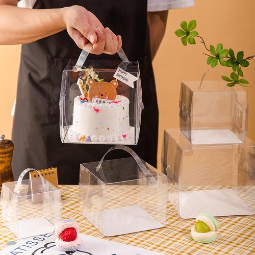 Promo Cake Box Kotak Transparan Kotak Kue Cake Box Mika Bening + Handle ...