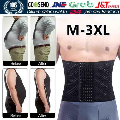 Jual Korset Pria Wanita Waist Trainer Pelangsing Perut Buncit - XXL ...